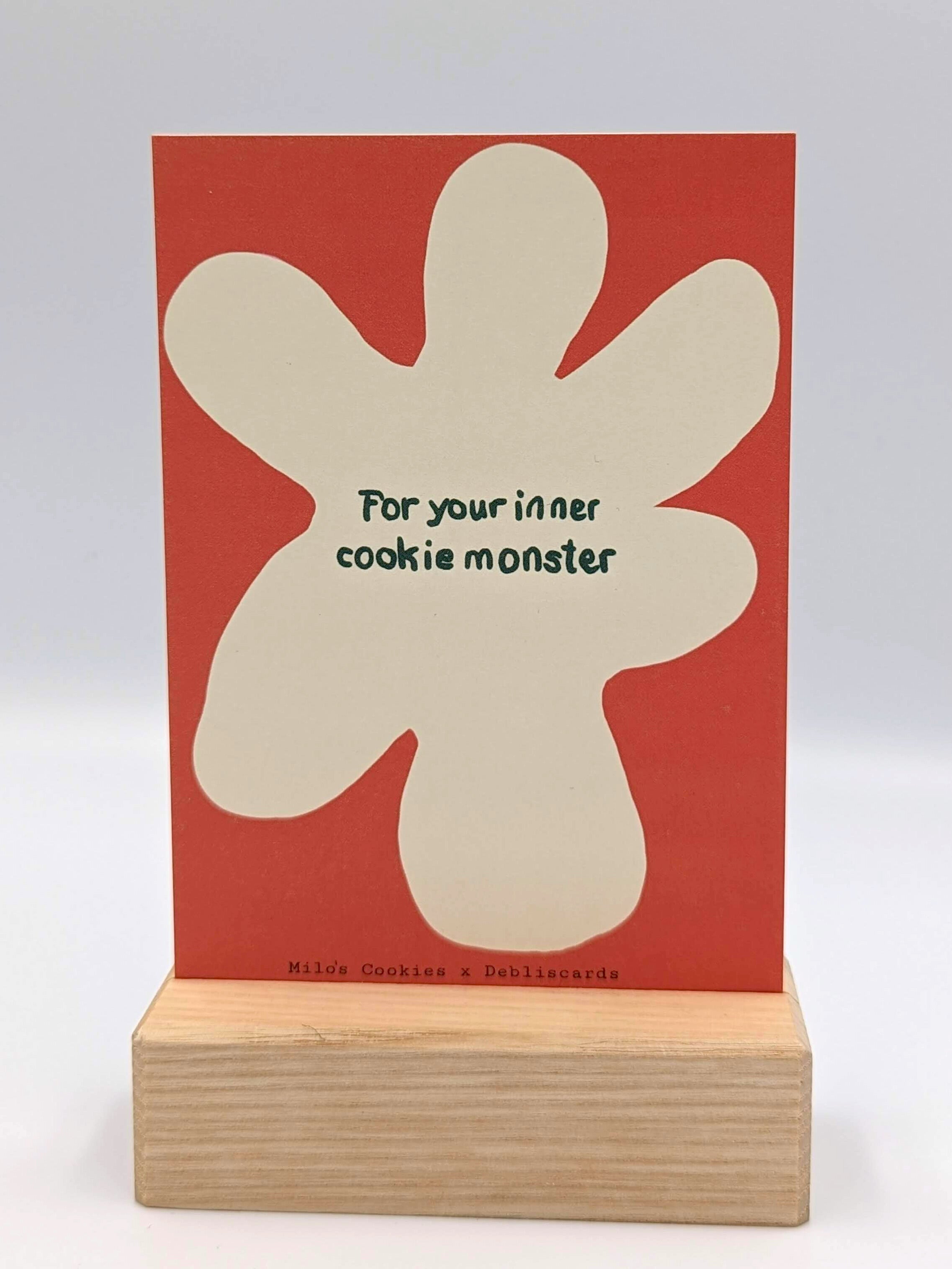 'For your Inner Cookie Monster' Card – Milo's Cookies